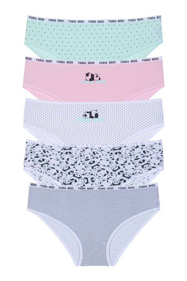 Berrak 6854-14 Kız Çocuk 7'li Külot Külot Berrak