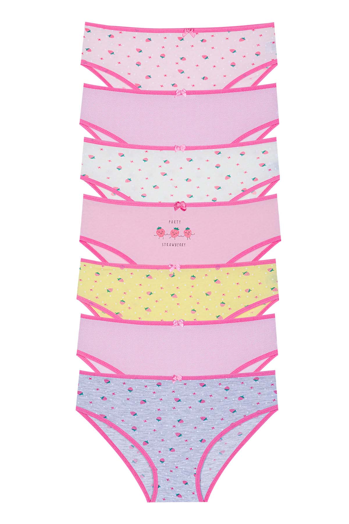 Berrak 6854-8 Kız Çocuk 7'li Külot Külot Berrak